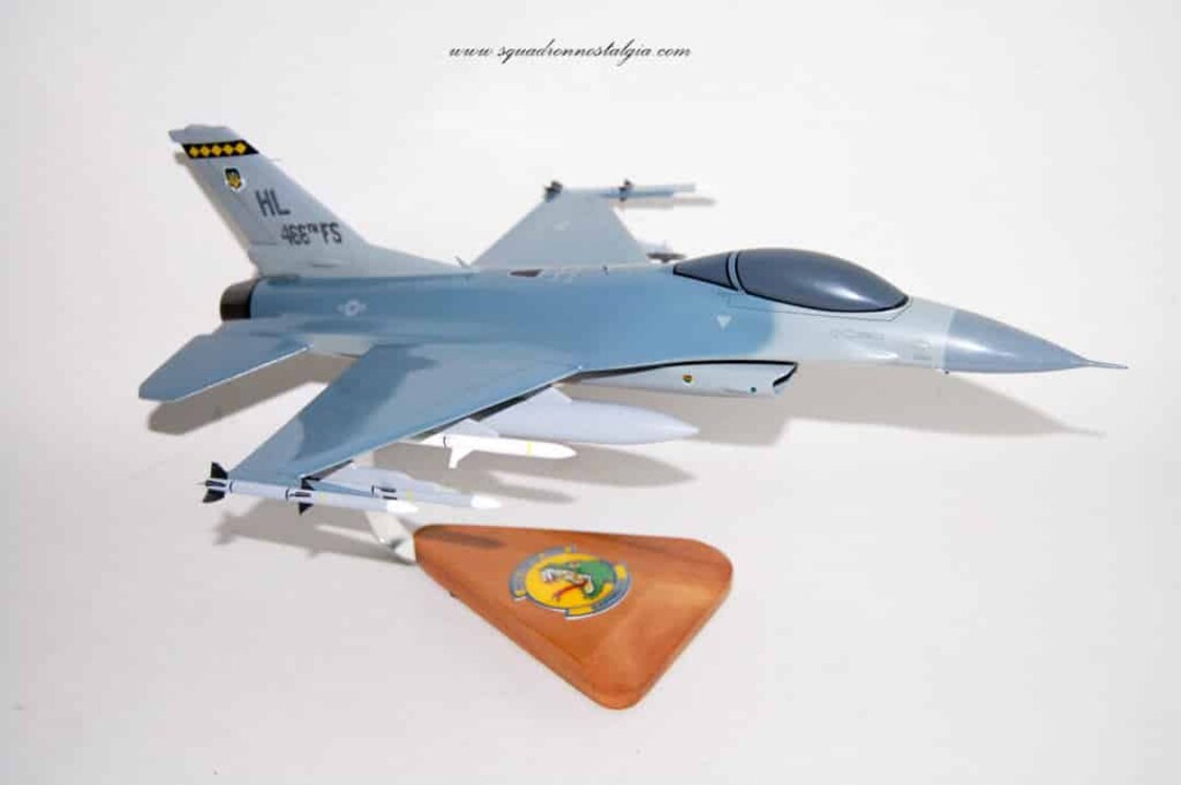 466th FS Diamondbacks F-16, Scale Model, USAF Veteran, Pilot Gifts ...