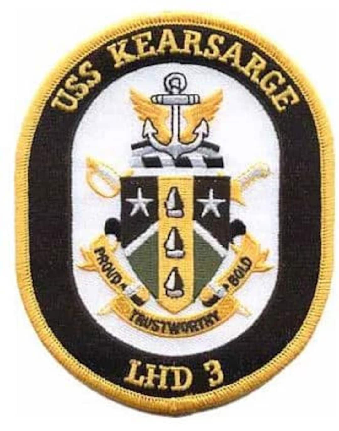 USS Kearsarge LHD-3 Patch Plastic Backing - Etsy