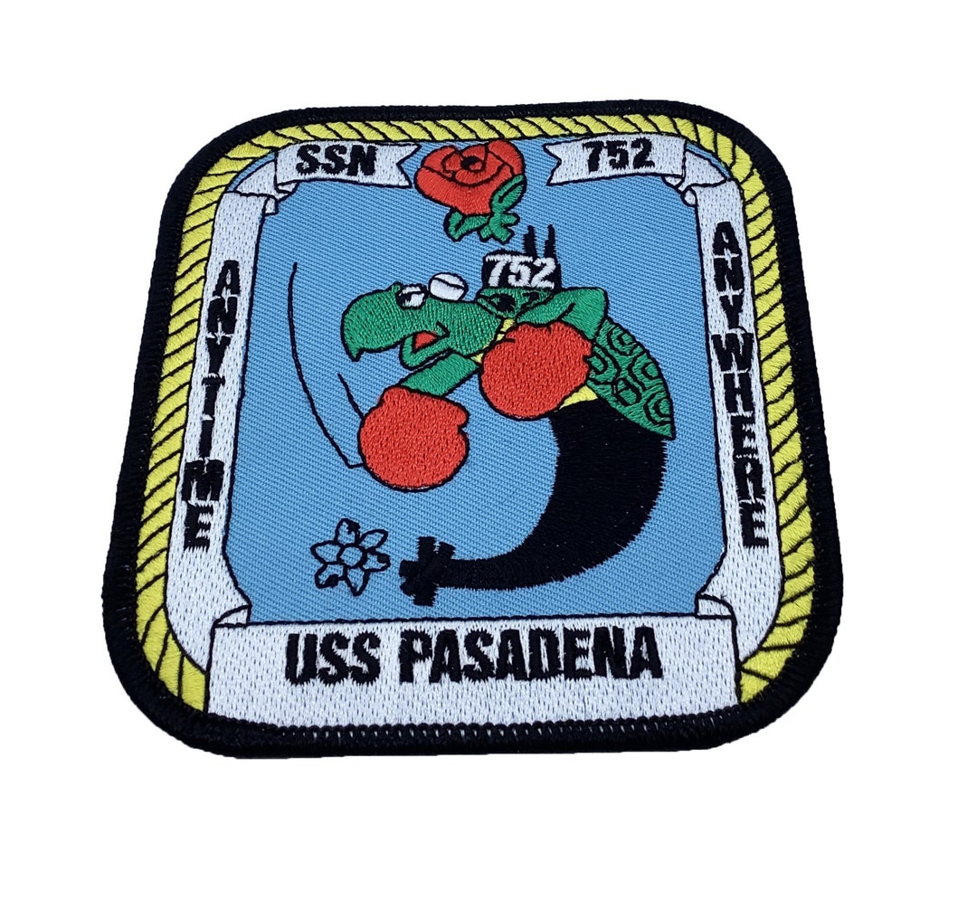 USS Pasadena SSN-752 Patch Plastic Backing - Etsy Österreich
