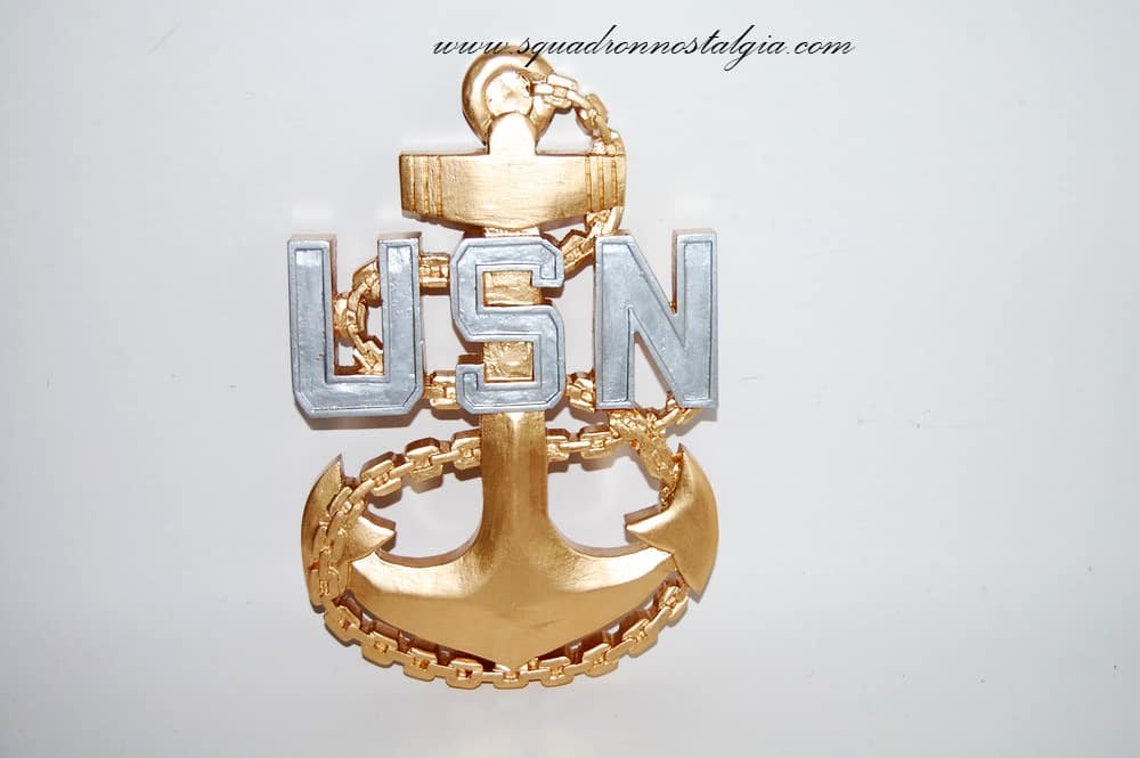 Navy Chief Fouled Anchor Wall Plaque - Etsy