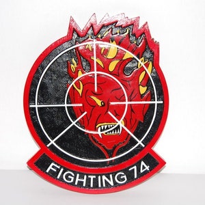 Vf-74 Be-devilers red Plaque - Etsy
