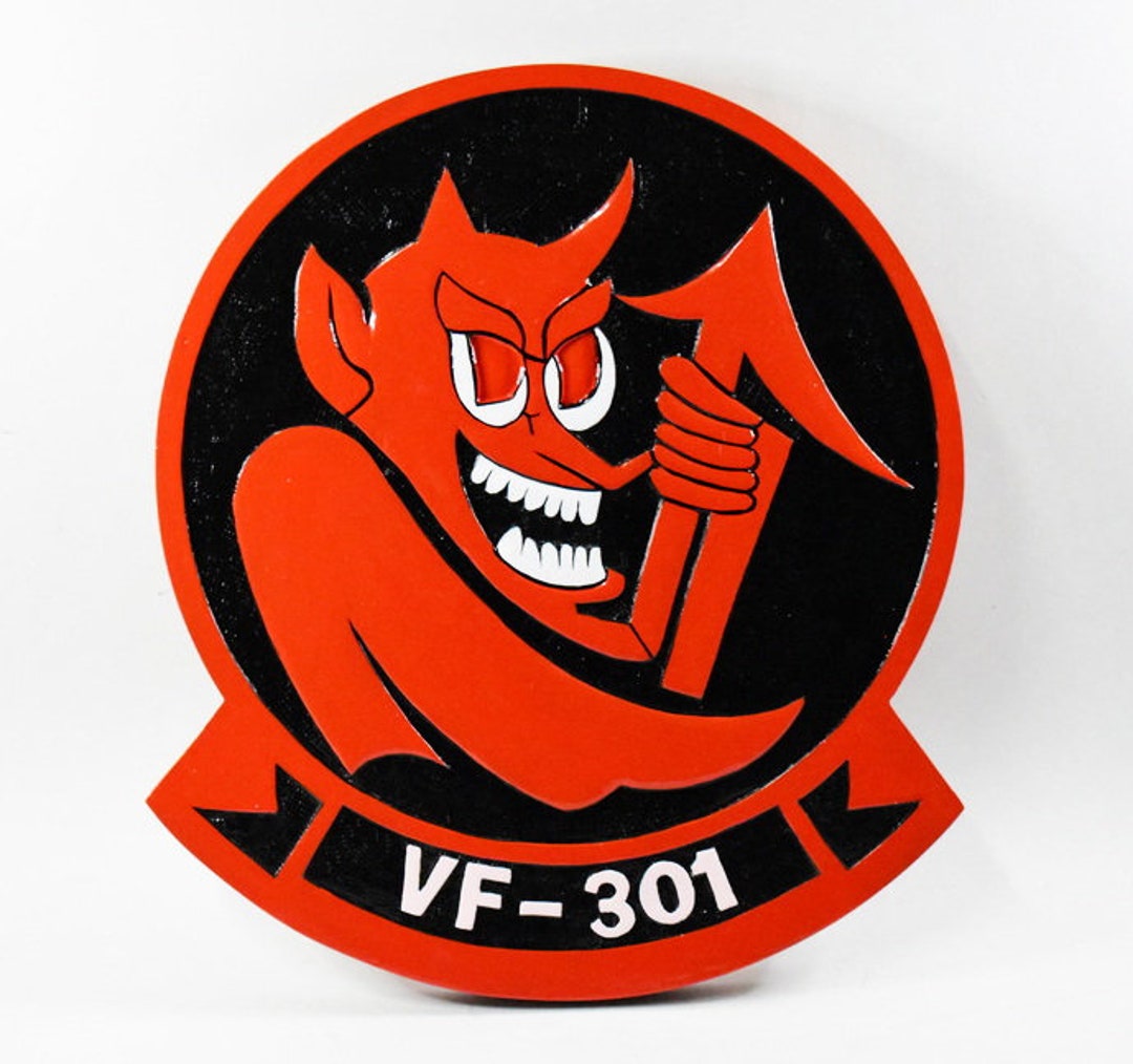VF-301 Devils Disciples Plaque, Mahogany, 14 - Etsy