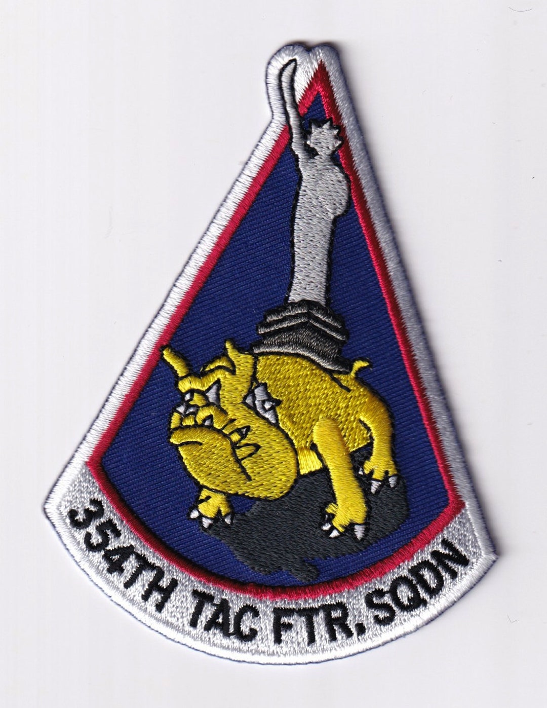 354th Tactical Fighter Squadron Bulldogs, 4 Inch Patch Hook and Loop - Etsy