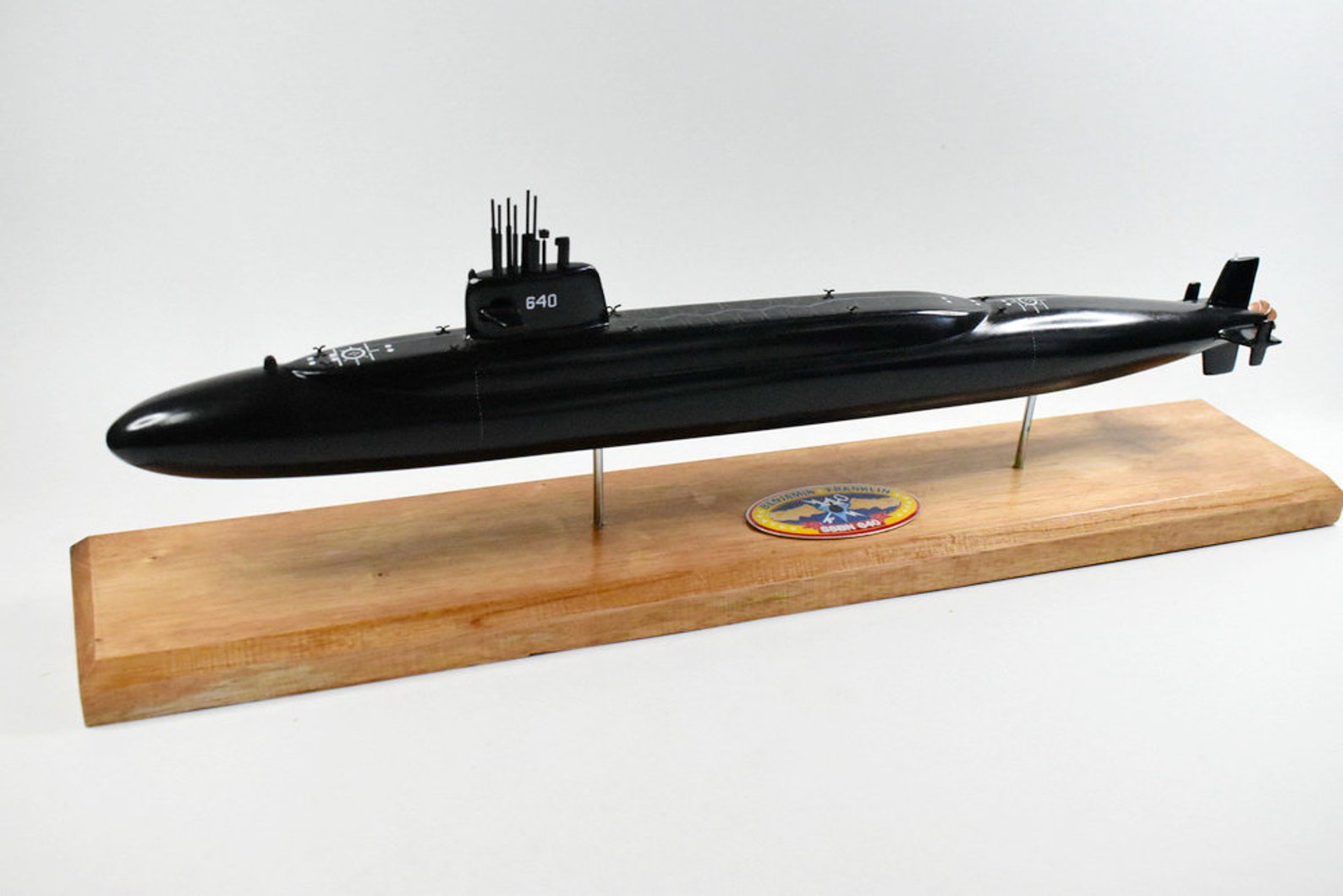 Uss Benjamin Franklin Ssbn-640 Submarine Model Scale Mahogany - Etsy
