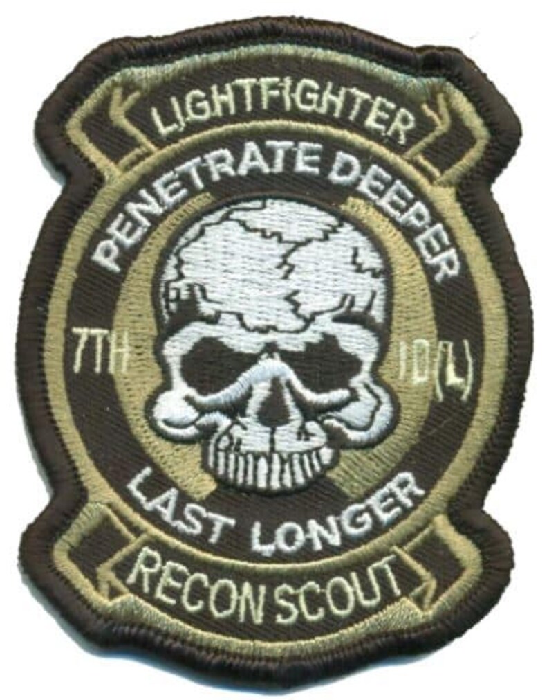 7th ID Recon Patch Plastic Backing - Etsy