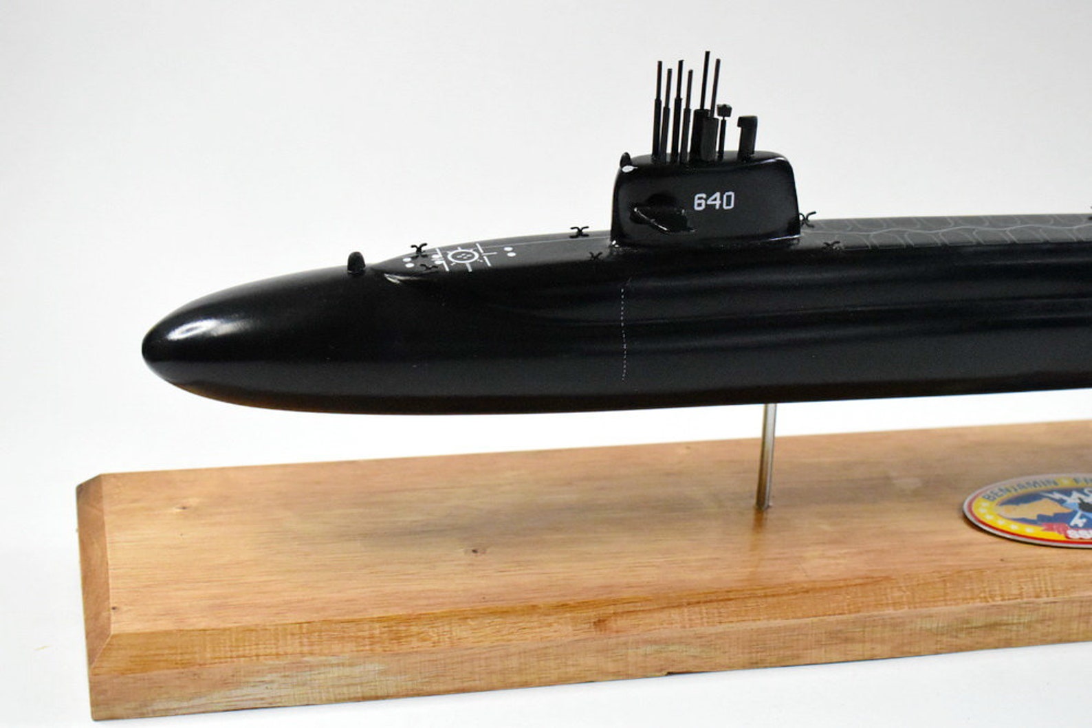 Uss Benjamin Franklin Ssbn-640 Submarine Model Scale Mahogany - Etsy