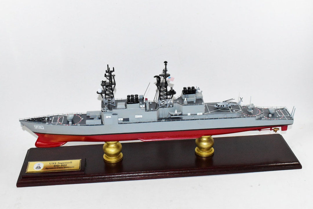 USS Ingersoll DD-990 Spruance Class Destroyer Model,navy,scale Model ...