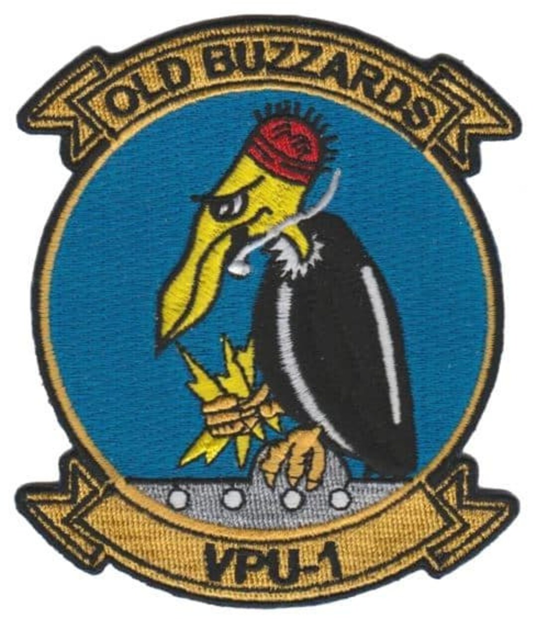 VPU-1 Old Buzzards Squadron Patch Plastic Backing - Etsy