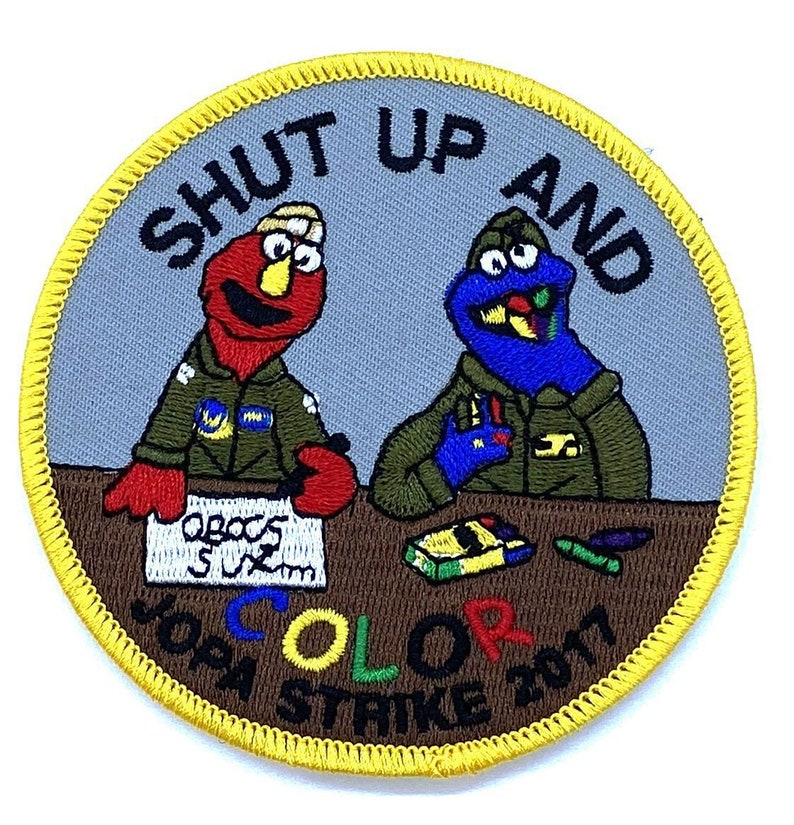 Shut up and Color Patch Plastic Backing - Etsy
