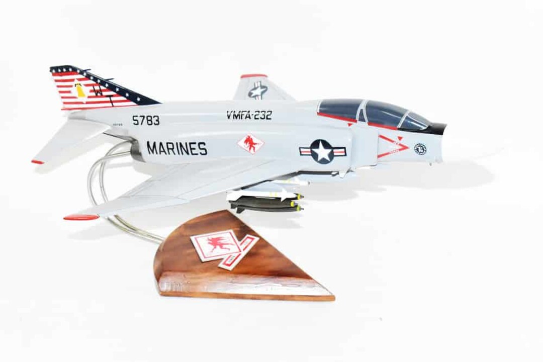 VMFA-232 Red Devils F-4J 1976 Model, 1/42 18 Scale, Mahogany, Marines ...