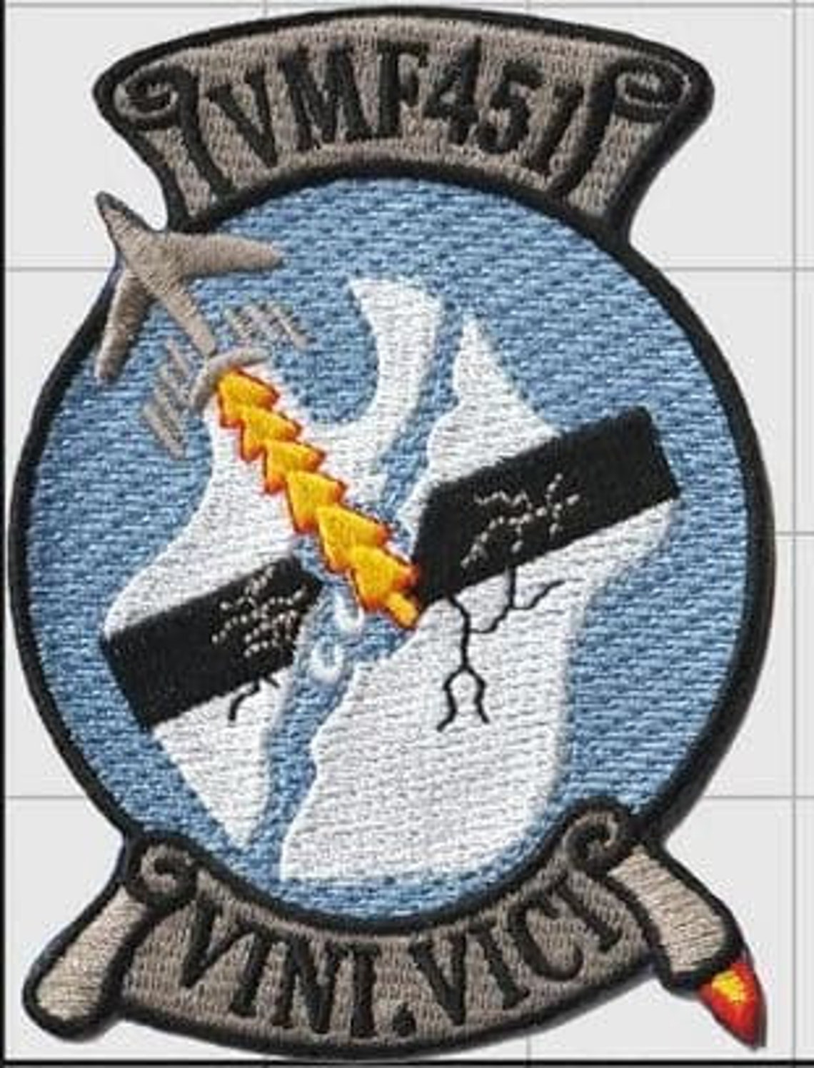VMF-451 Warlords Patch Sew On | Etsy