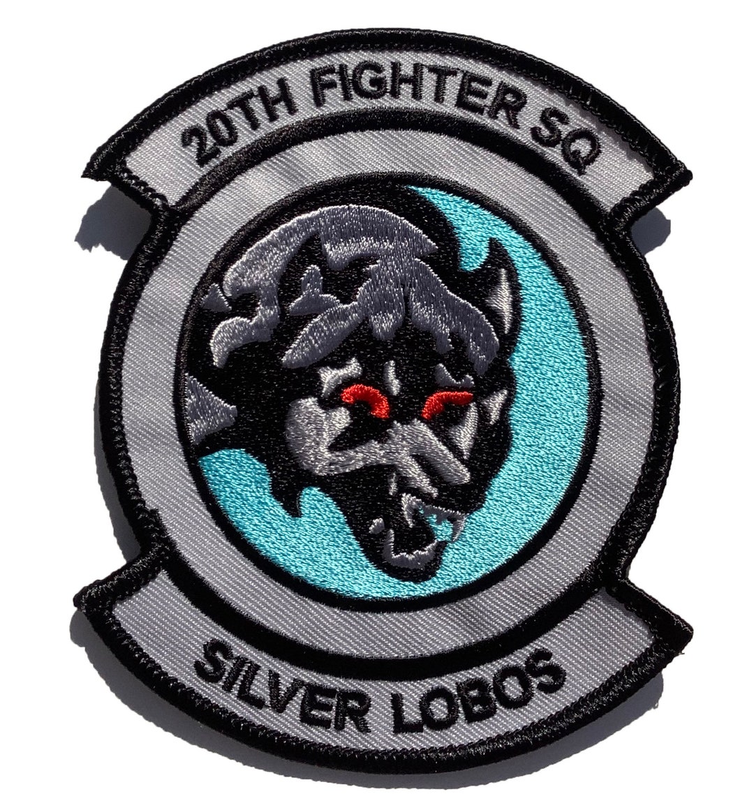20th Fighter Squadron Silver Lobos Patch Sew On - Etsy