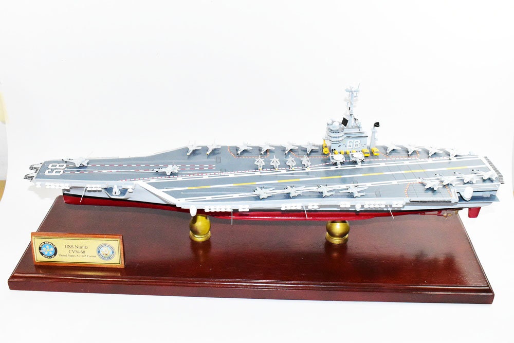 USS Nimitz CVN-68 Aircraft Carrier Model - Etsy