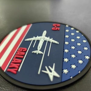 Lockheed Martin® C-5 Galaxy® Flag GITD PVC Patch With Hook and Loop ...