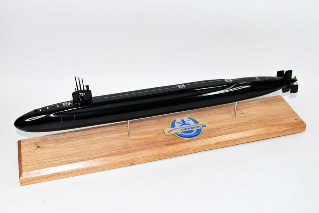 Uss Kentucky Ssbn-737 Submarine Model black Hull Us Navy - Etsy