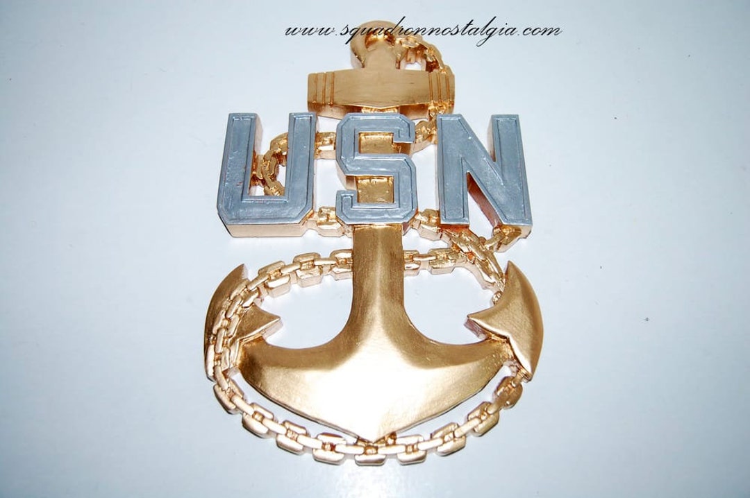 Navy Chief Fouled Anchor Wall Plaque - Etsy