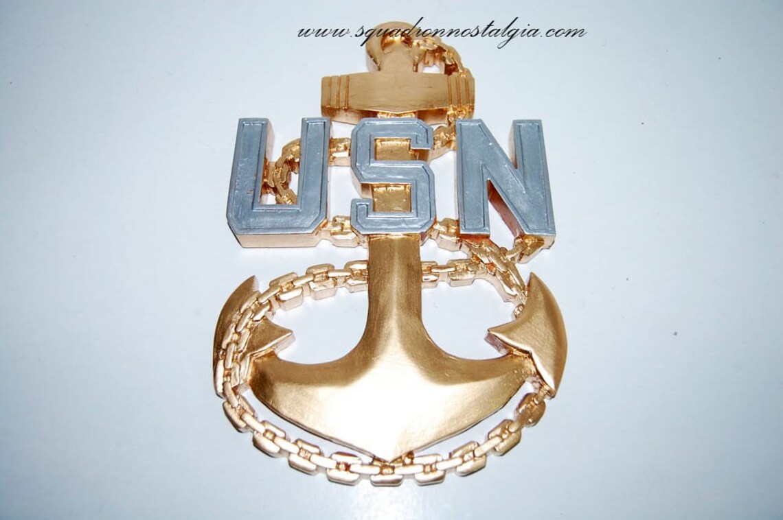 Navy Chief Fouled Anchor Wall Plaque - Etsy