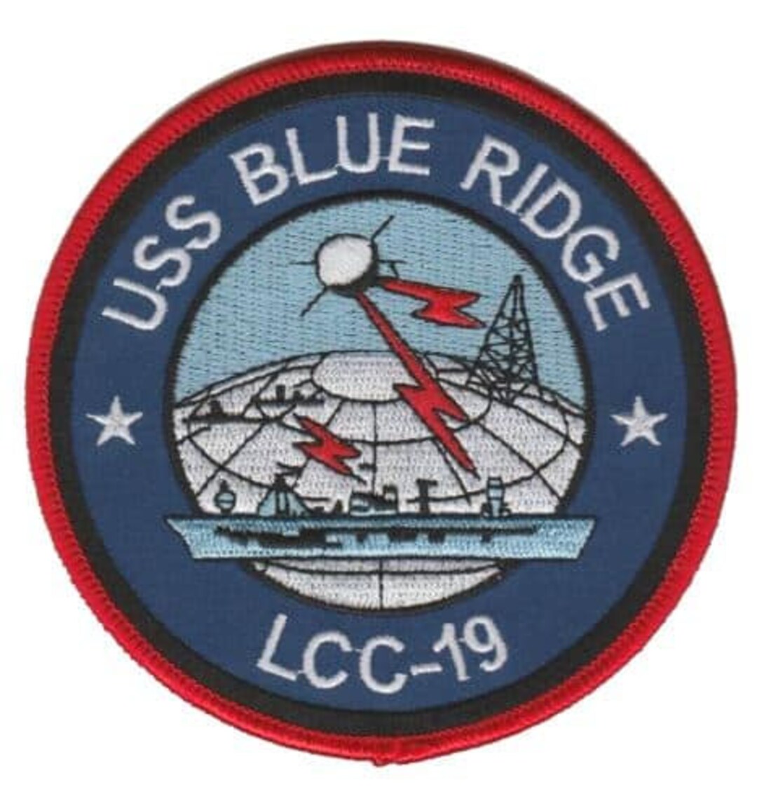 USS Blue Ridge LCC-19 Patch Plastic Backing - Etsy