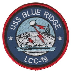 USS Blue Ridge LCC-19 Patch Plastic Backing - Etsy