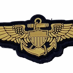 Naval Aviator Wings PVC Patch With Hook and Loop - Etsy
