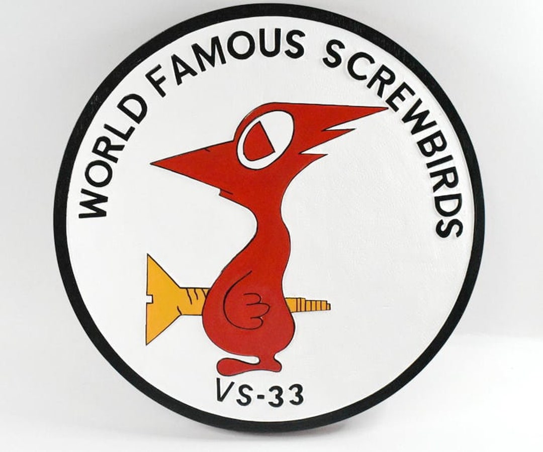VS-33 Screwbirds Plaque - Etsy