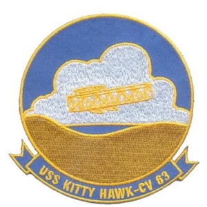 USS Kitty Hawk CV-63 Patch Plastic Backing - Etsy