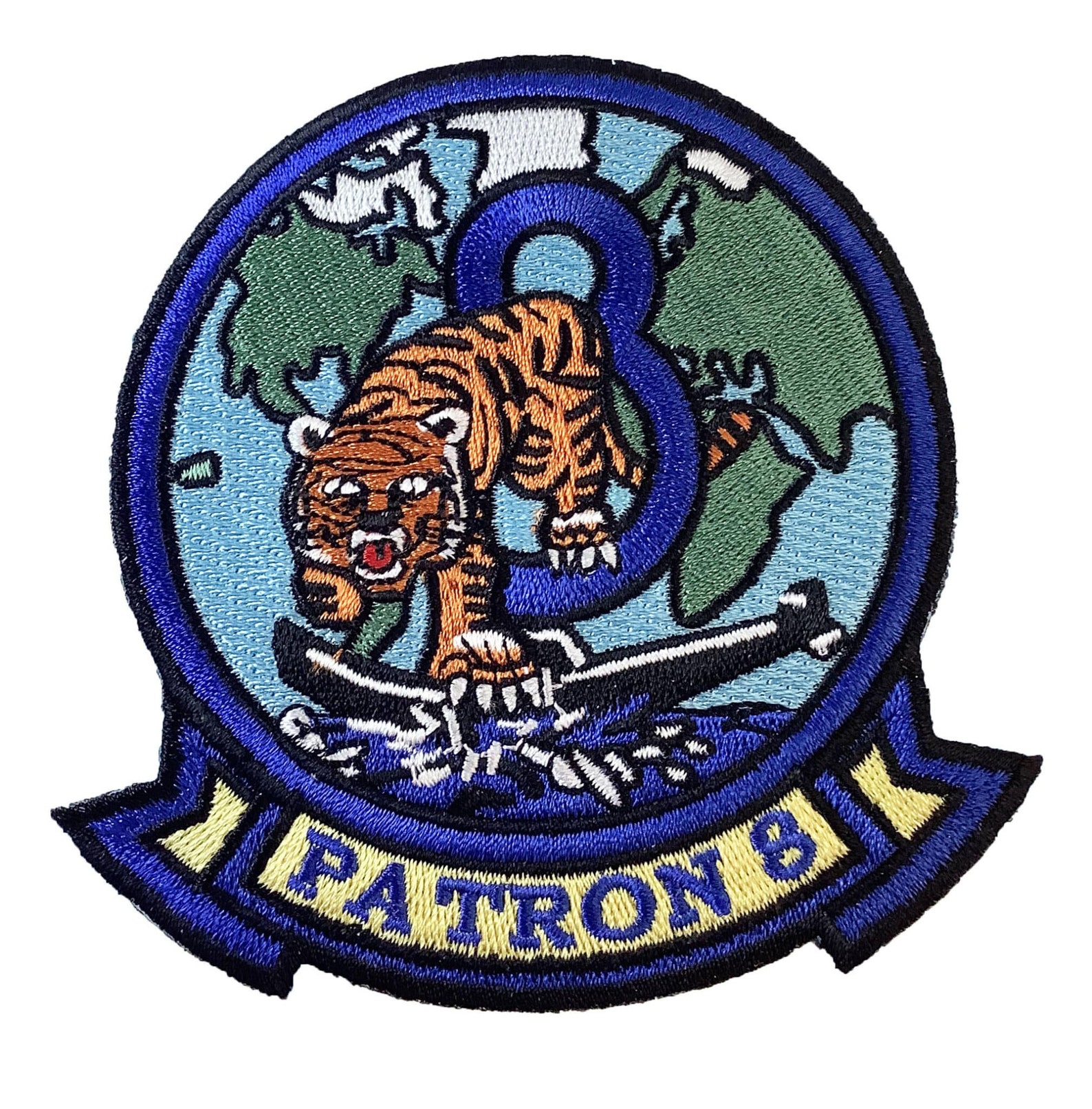 Vp-8 Tigers Squadron Patch Plastic Backing | Etsy