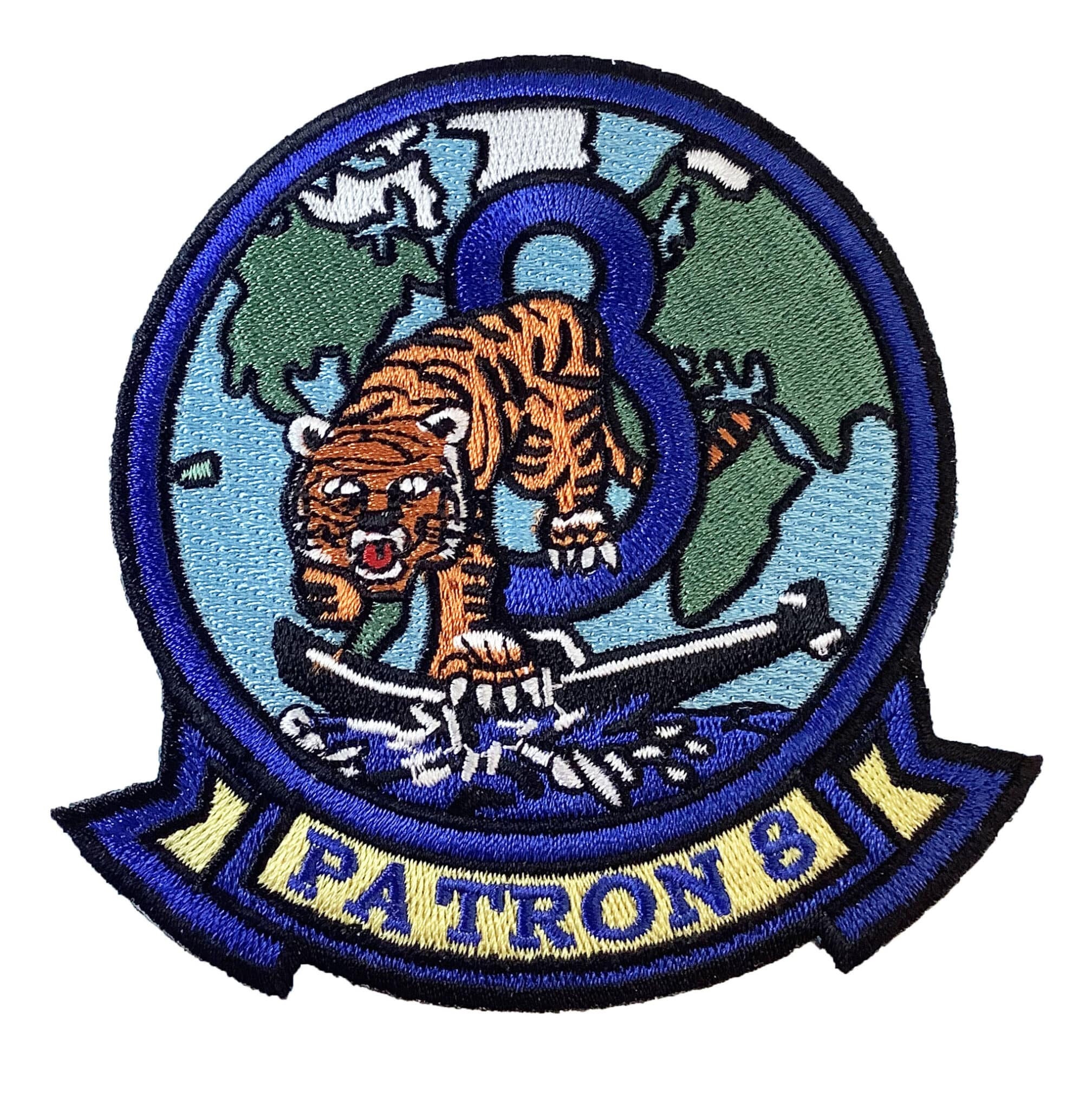 Vp-8 Tigers Squadron Patch Plastic Backing | Etsy