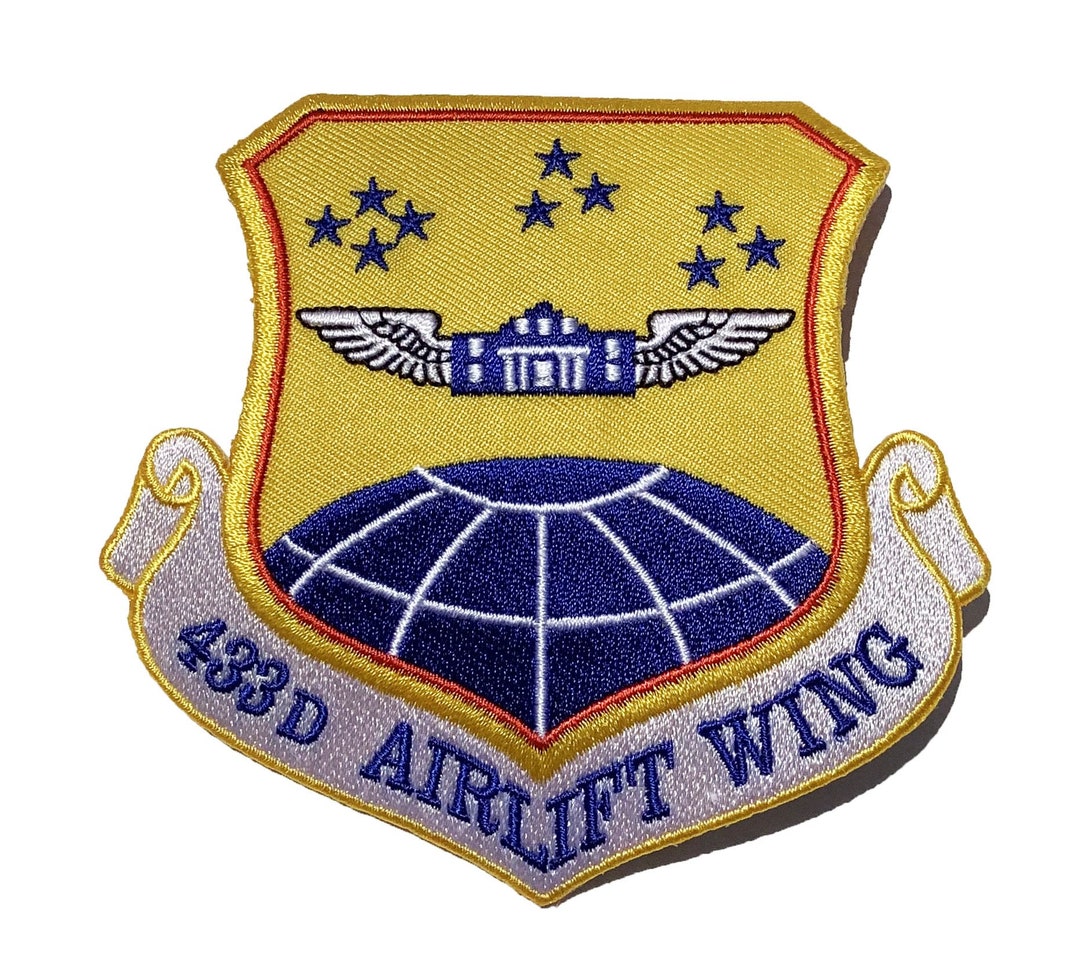 433rd Airlift Wing Patch Plastic Backing - Etsy