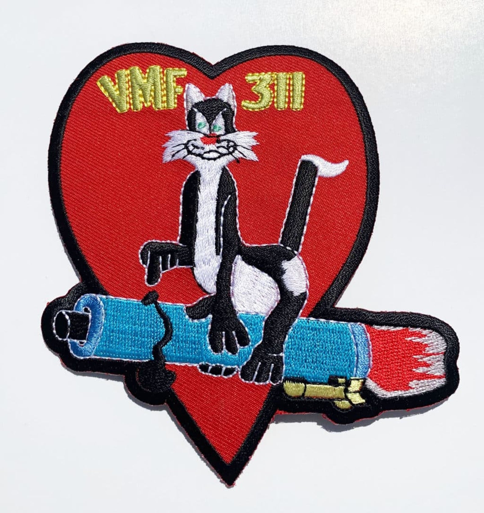 Vmf-311 Tomcats Squadron Patch Plastic Backing | Etsy