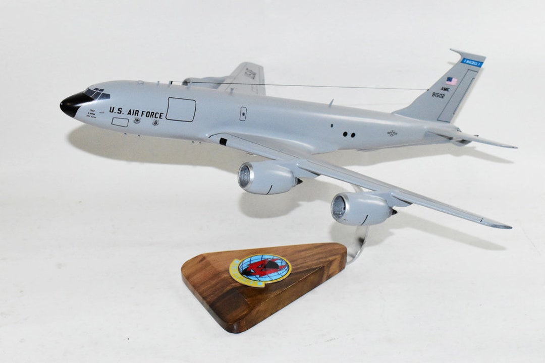 50th ARS Red Devils KC-135R Stratotanker Model, 1/90th Scale, Mahogany ...