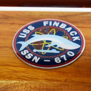 USS Finback SSN-670 Submarine Model, US Navy, Scale Model, Mahogany ...