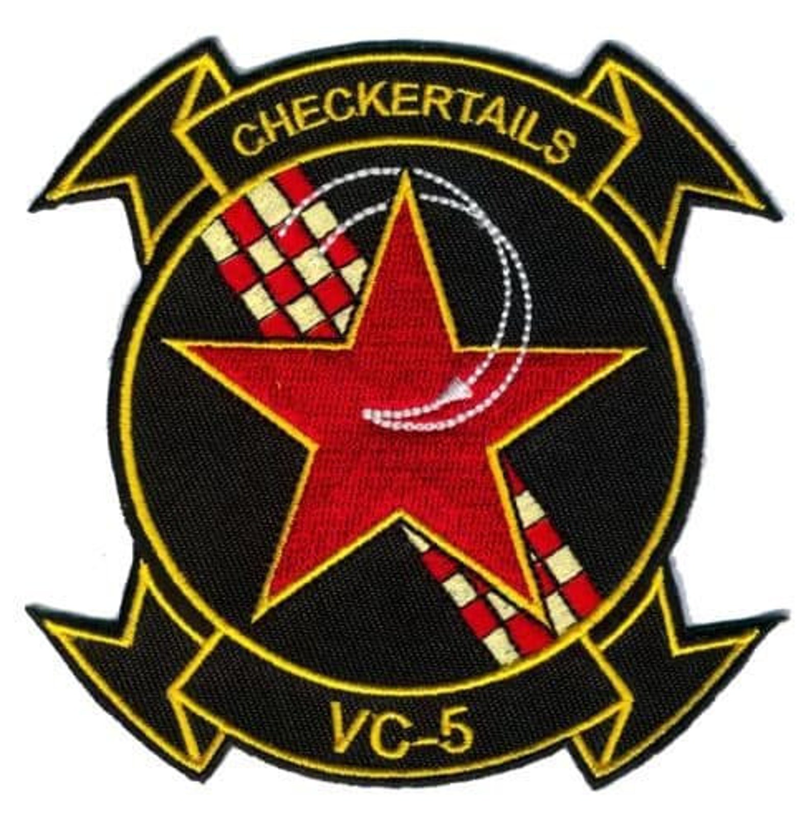 Vc-5 Checkertails Squadron Patch Sew On | Etsy