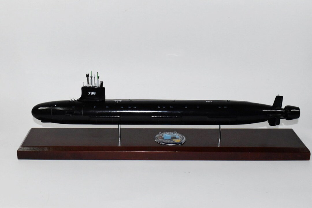 USS New Jersey SSN-796, 20-inch Mahogany Model - Etsy
