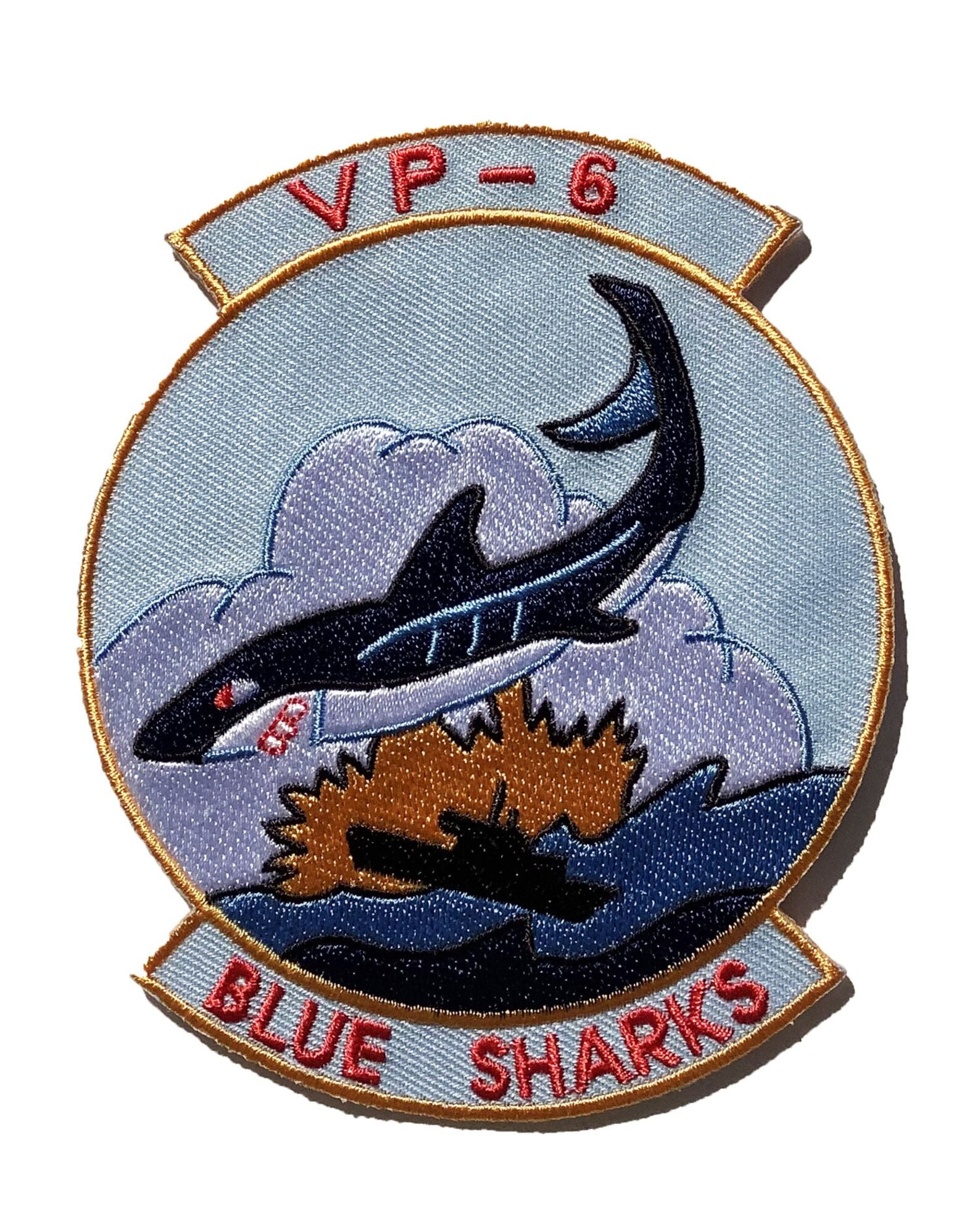 Vp-6 Blue Sharks Patch | Etsy