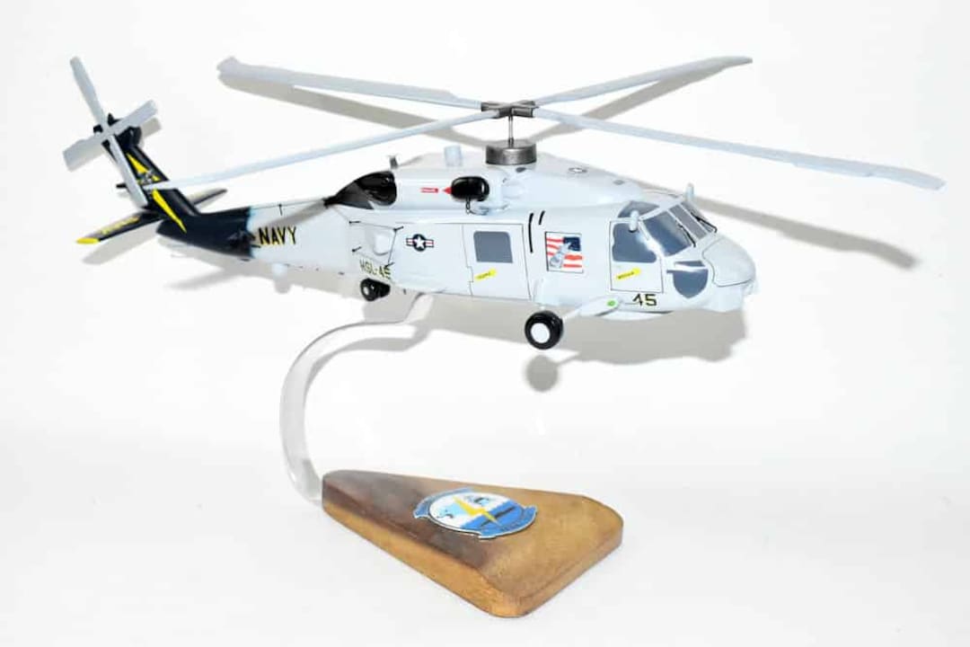 HSL-45 Wolfpack SH-60B Seahawk Modelsikorskymahogany Scale - Etsy