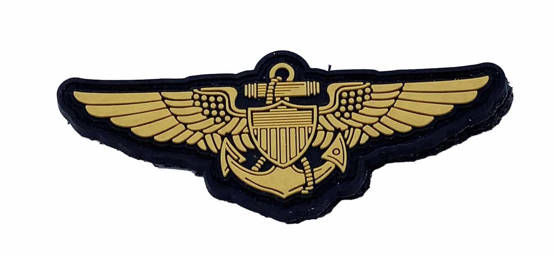 Naval Aviator Wings PVC Patch With Hook and Loop Veteran - Etsy