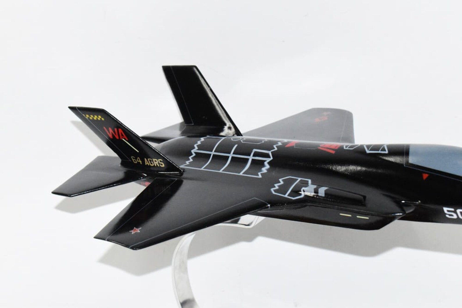 65th AGRS Wraith Aggressor F-35A Model - Etsy