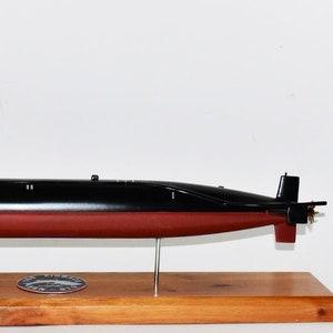 USS Finback SSN-670 Submarine Model, US Navy, Scale Model, Mahogany ...