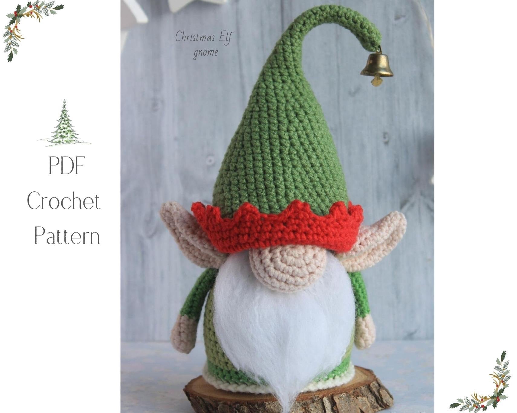 Elf Crochet Gnome Pattern Amigurumi Elf Gnome Tutorial - Etsy