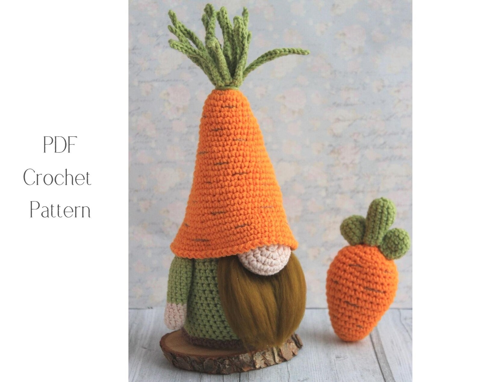 Crochet Easter Carrot Gnome Pattern Amigurumi Carrot Crochet - Etsy