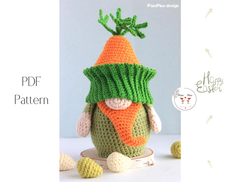 Crochet Easter Gnomes Set Pattern Amigurumi Easter Gnomes - Etsy