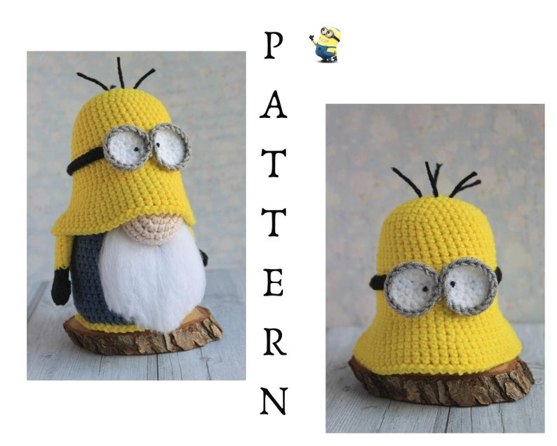 Crochet Minion Gnome Pattern Amigurumi Minion Crochet Gnome - Etsy