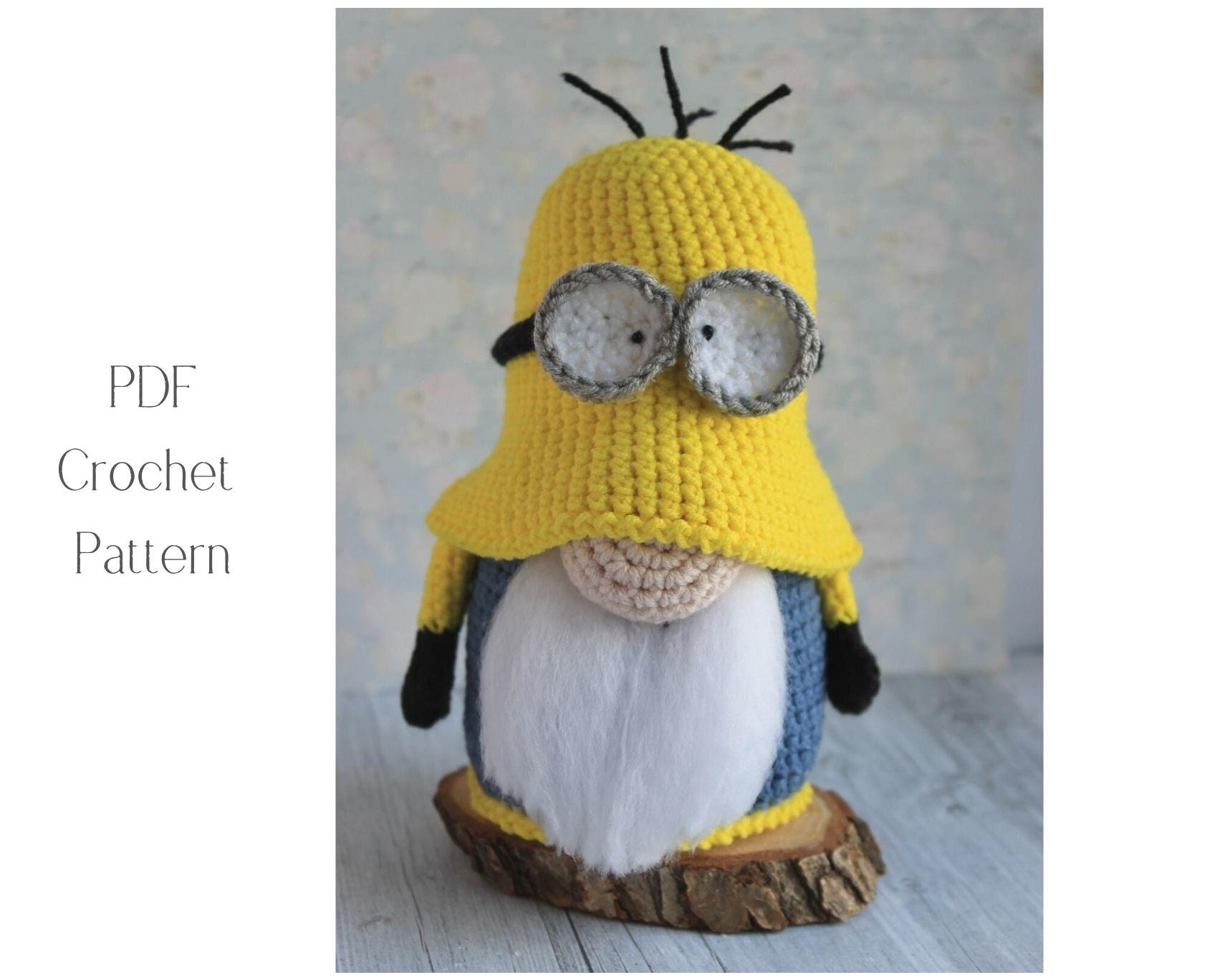 Crochet Minion Gnome Pattern Amigurumi Minion Crochet Gnome - Etsy