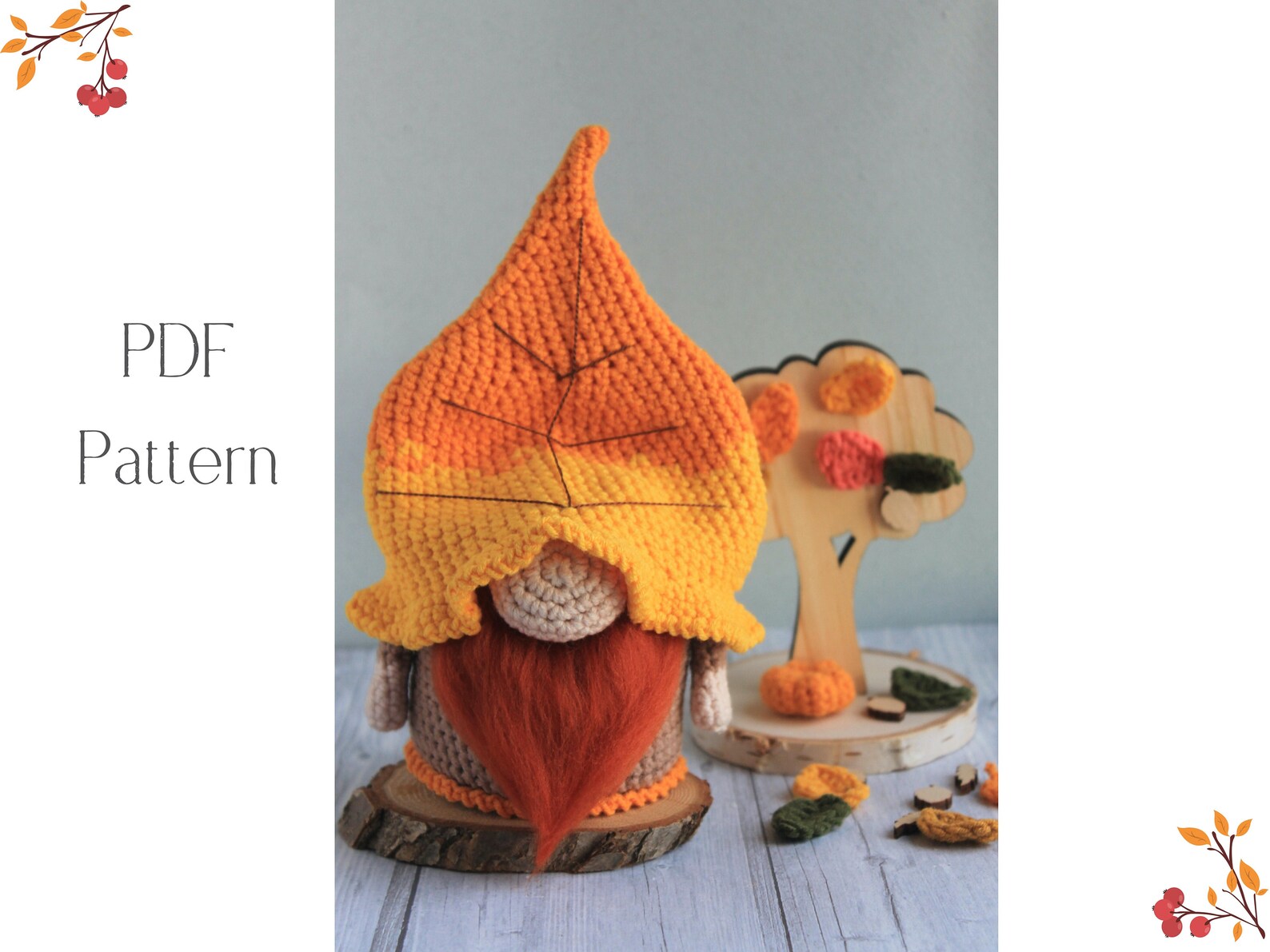 Crochet Autumn Harvest Gnomes Set Amigurumi Harvest Pattern - Etsy