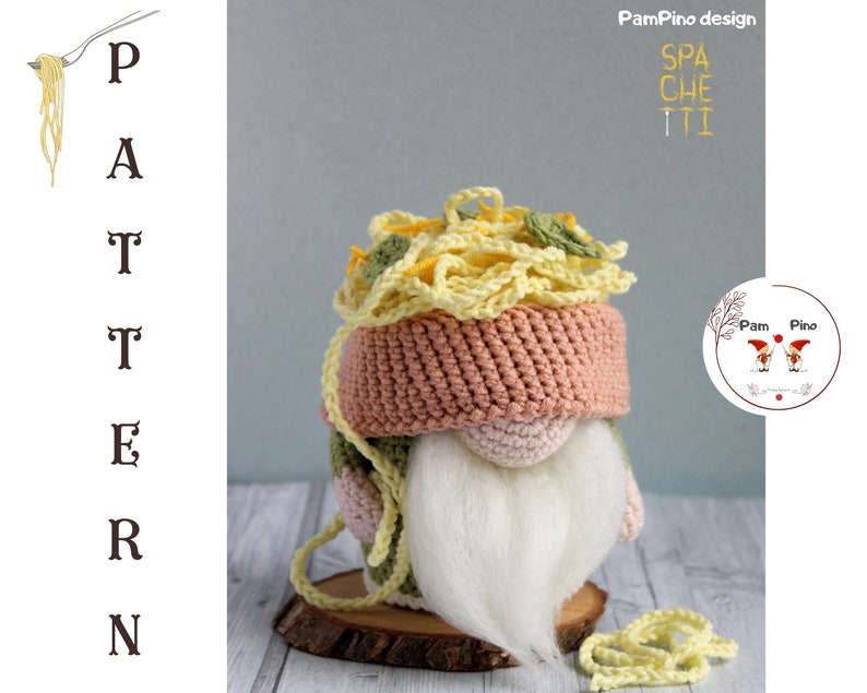 Crochet Spaghetti Gnome Pattern Amigurumi Spaghetti Crochet - Etsy