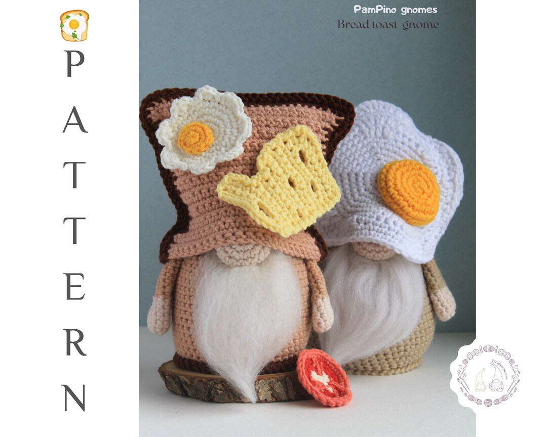 Crochet Breakfast Gnomes Set Pattern, Amigurumi Breakfast, Crochet ...