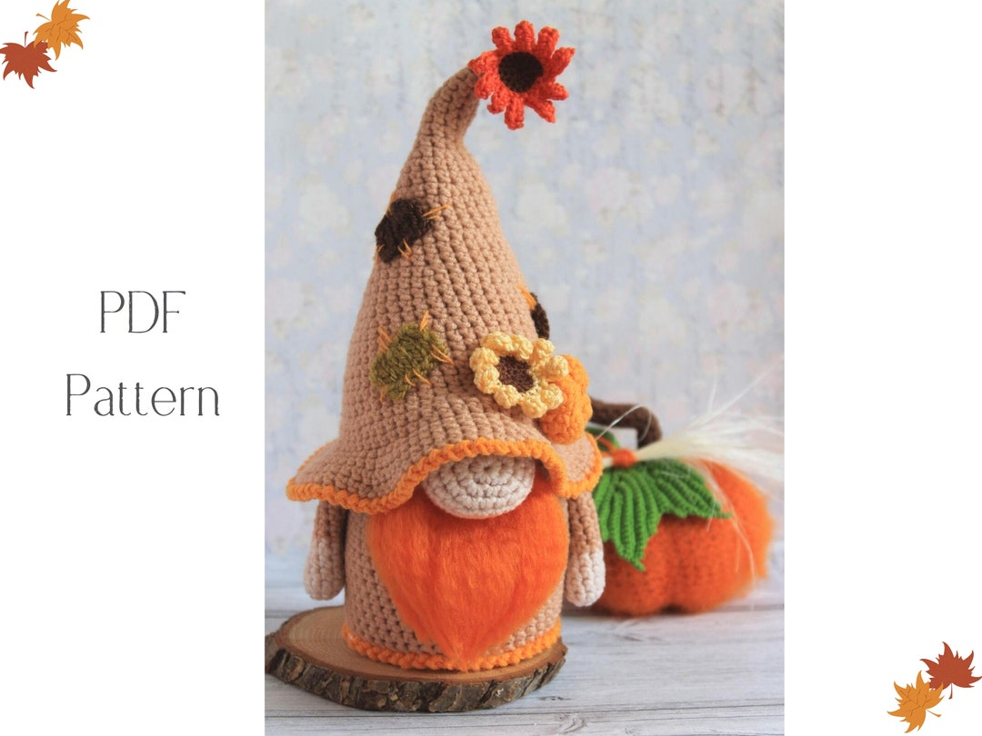 Patron de gnome d'automne au crochet, gnome d'automne Amigurumi - Etsy ...