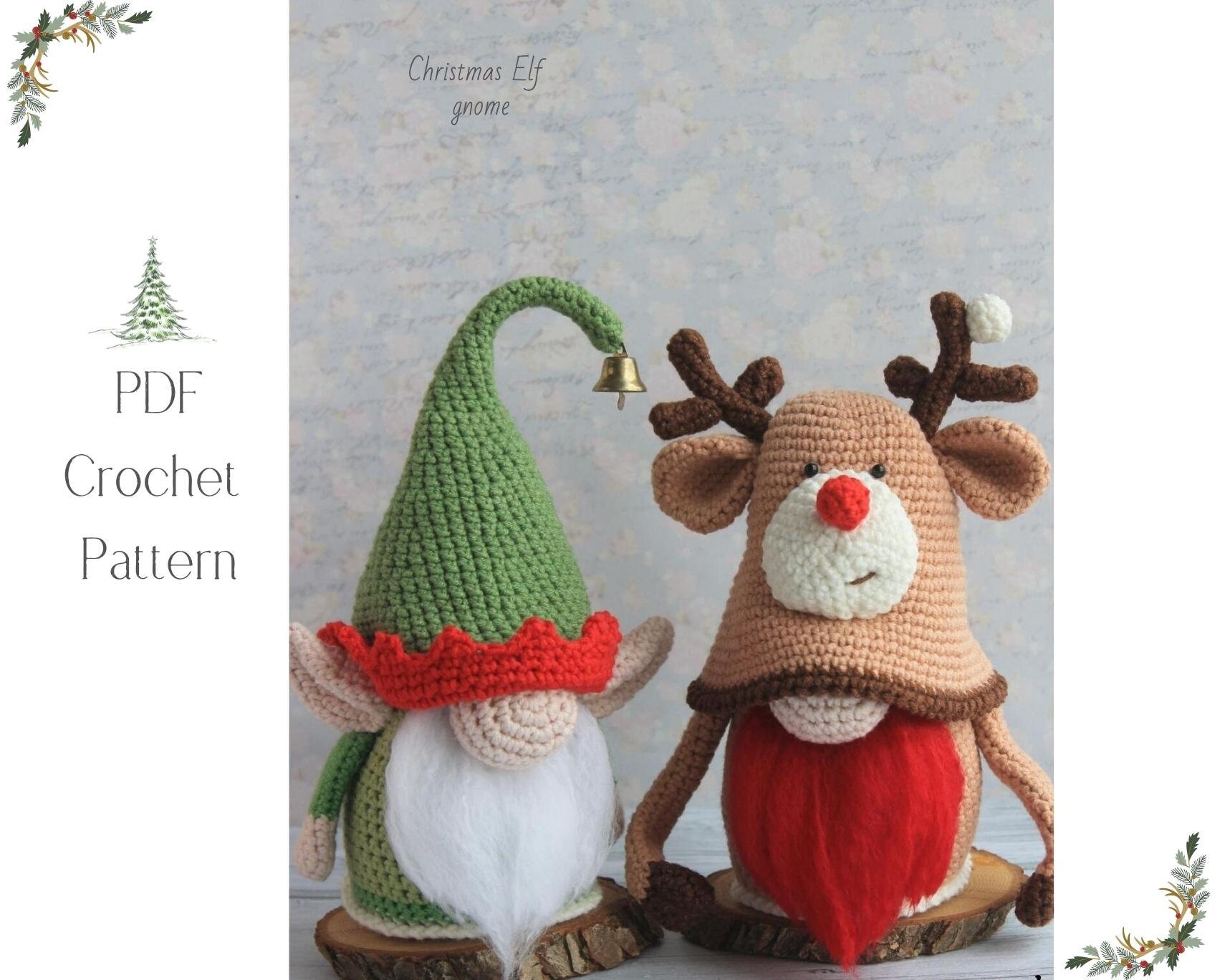 Elf Crochet Gnome Pattern Amigurumi Elf Gnome Tutorial - Etsy