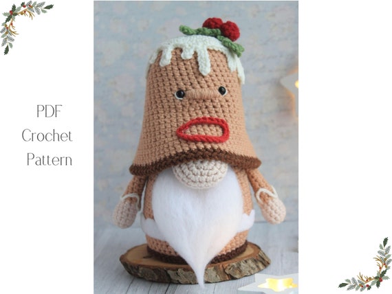 Gingerbread Gnome Crochet Pattern Amigurumi Christmas - Etsy